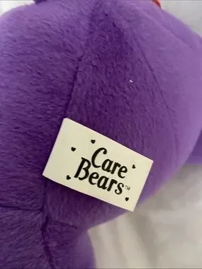 Care Bears | Toys | Vintage 203care Bears Purple Plush Bear With Heart ...